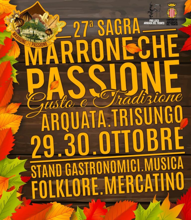 29 e 30 ottobre, Marrone che Passione - Monti della Laga