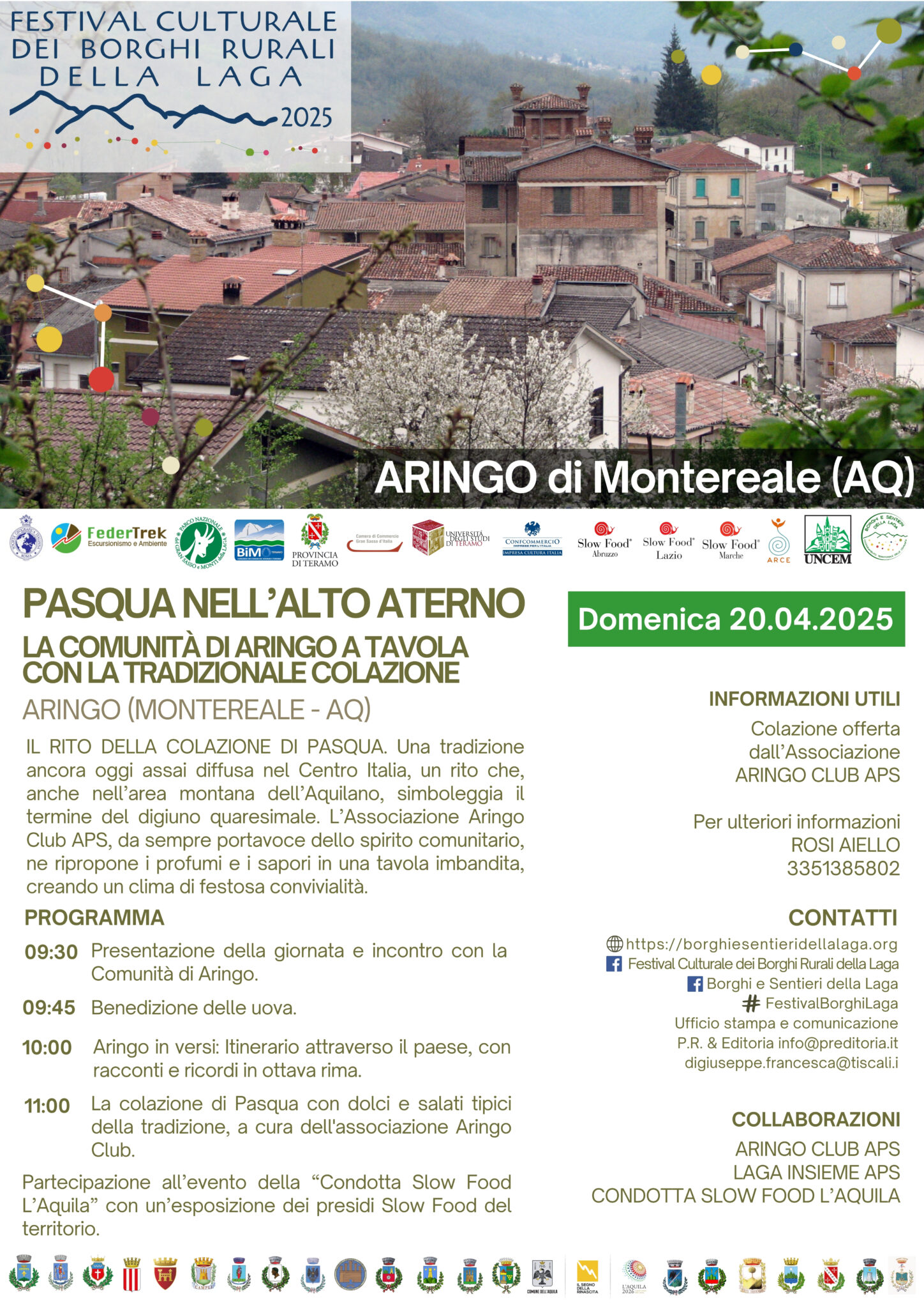 Domenica 20 aprile, Pasqua ad Aringo, Alto Aterno - Monti della Laga